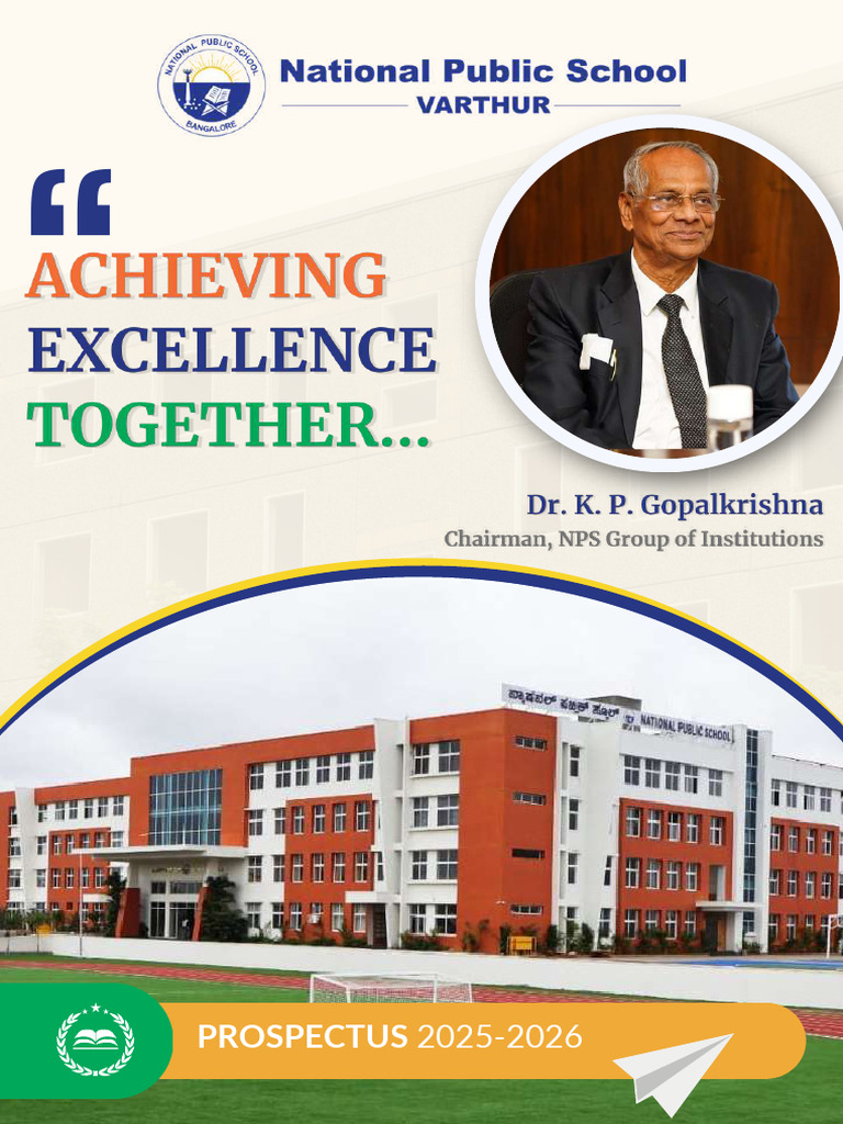 NPS Varthur 2025 26 Prospectus | PDF | Learning | Creativity