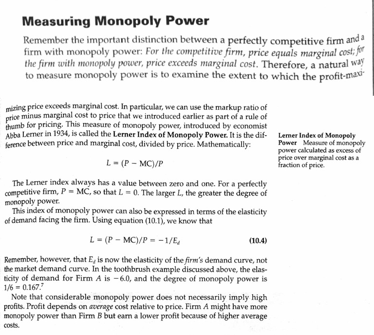 Monopoly Power | PDF