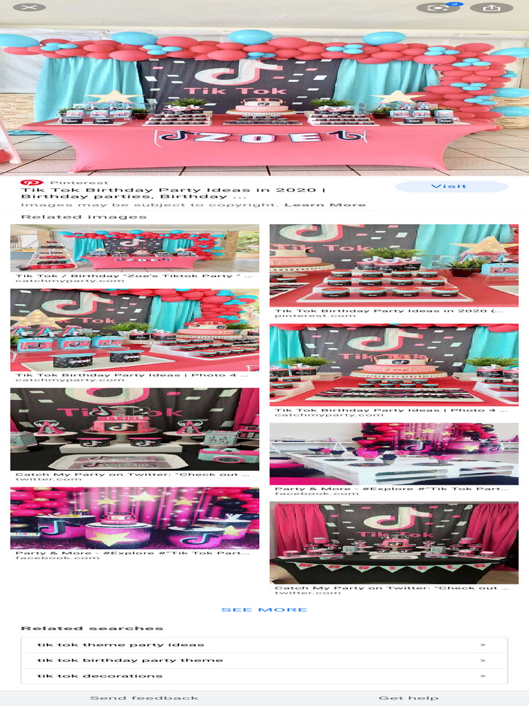 Tik Tok Theme Party - Google Search | PDF