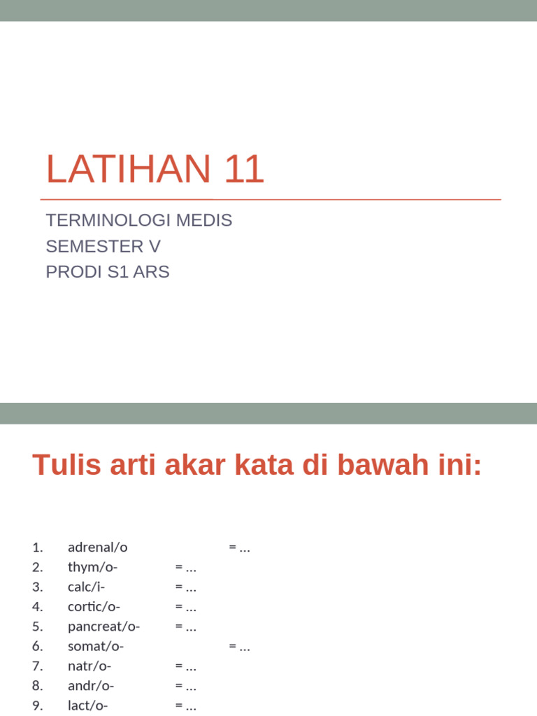 Latihan 11 | PDF