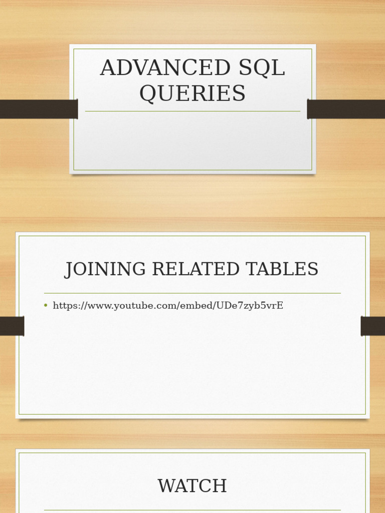 More Comple SQL Queries | PDF