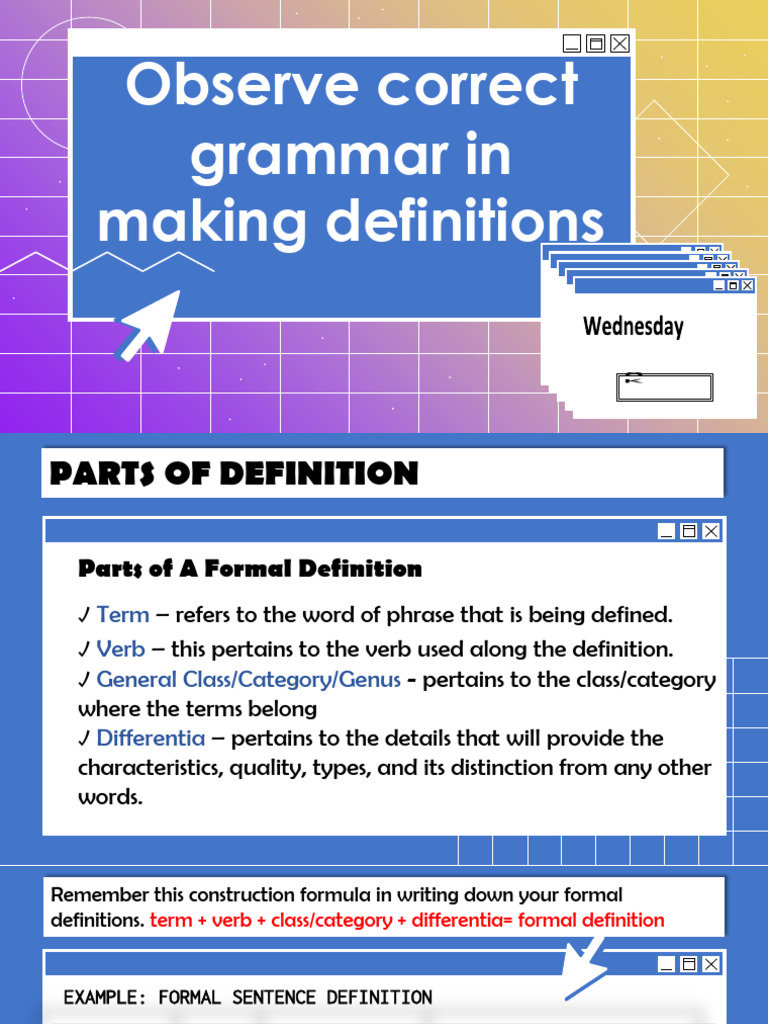 Formal Definition | PDF | Verb | Adjective Formal Definition | PDF | Verb | Adjective
