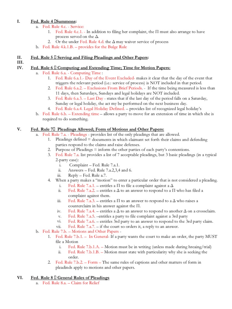 Rule 4:5-1 and Civil Rights Overview | PDF | Pleading | Diversity ...
