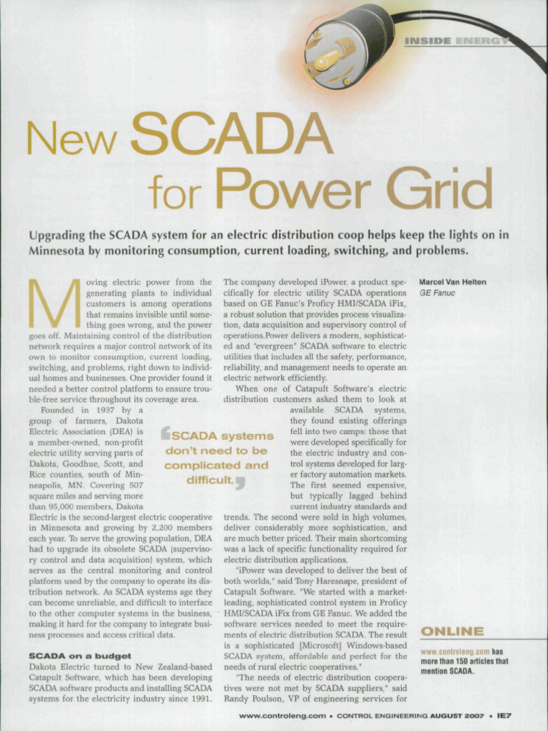 4. New SCADA for Power Grid | PDF | Scada | Computing