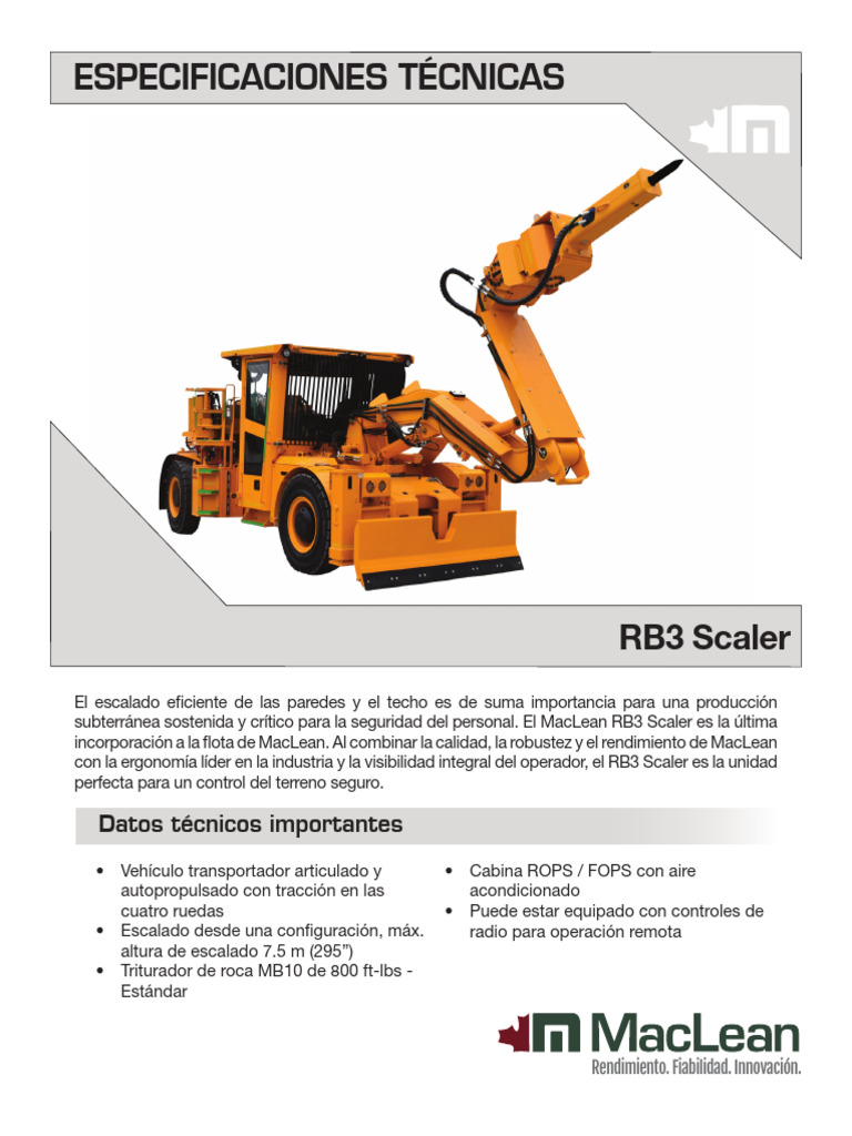 RB3-Scaler - Spanish Spec Sheet | PDF | Eje | Turbocompresor