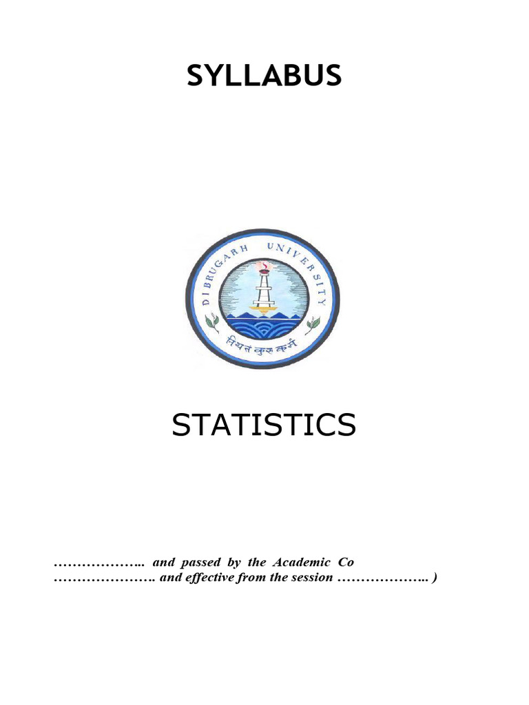 B.Sc. Statistics Course Guide | PDF | Determinant | Matrix (Mathematics)