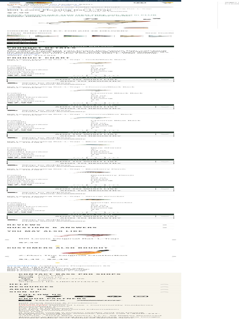 Bill Lewis Floating Rat-L-Trap Bass Pro Shops | PDF