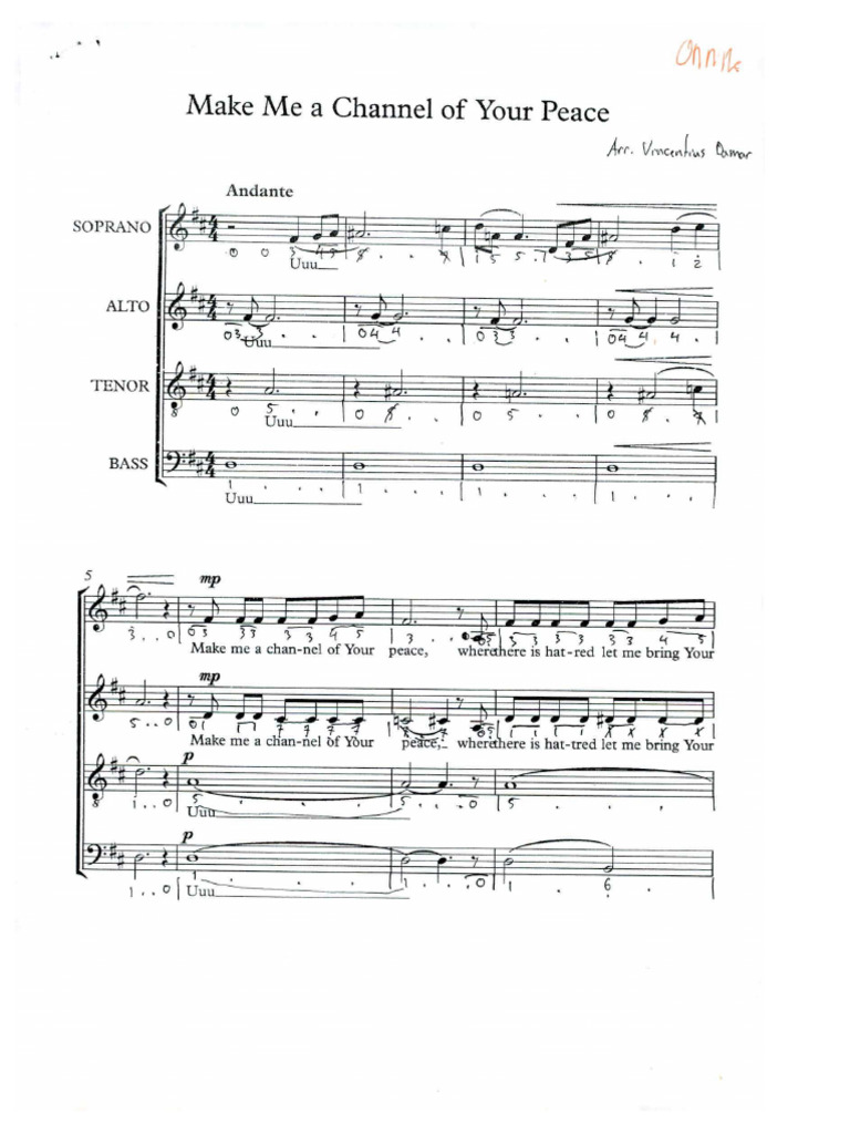 Make Me A Channel of Your Peace | PDF