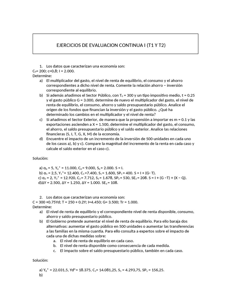 Solc.ejerc.eva.Cont(i) | PDF | Ahorro | Economias