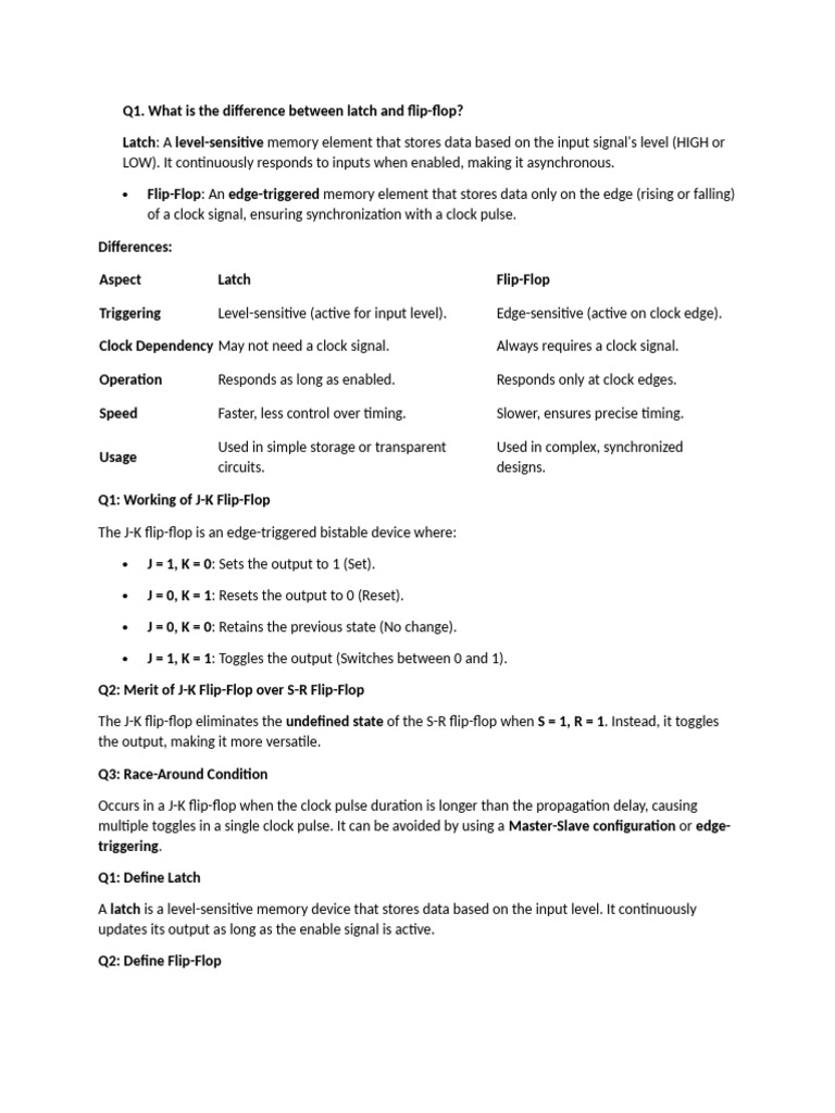 Co Lab Practical Viva Questions | PDF | Electronics | Computer Engineering