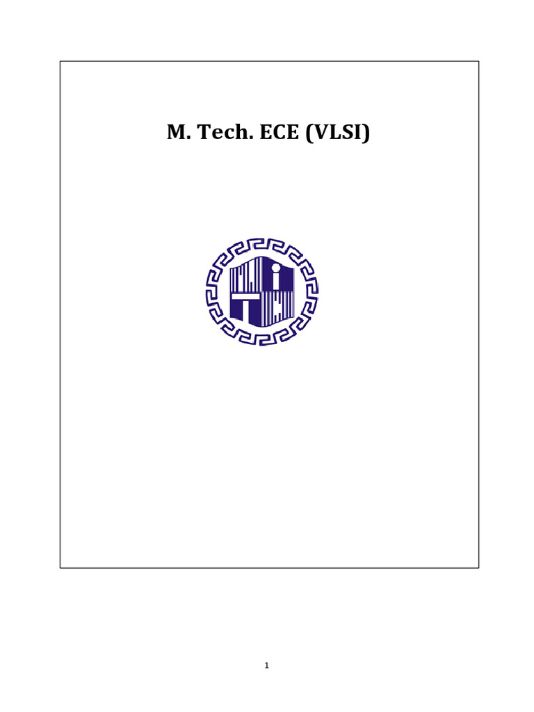 M Tech Vlsi 2022 2023 Onwards | PDF | System On A Chip | Mosfet