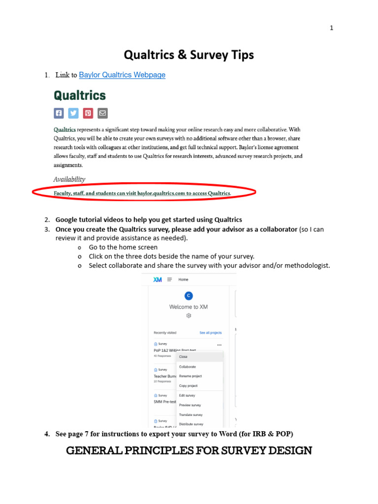 Qualtrics and Survey Tips | PDF | Likert Scale