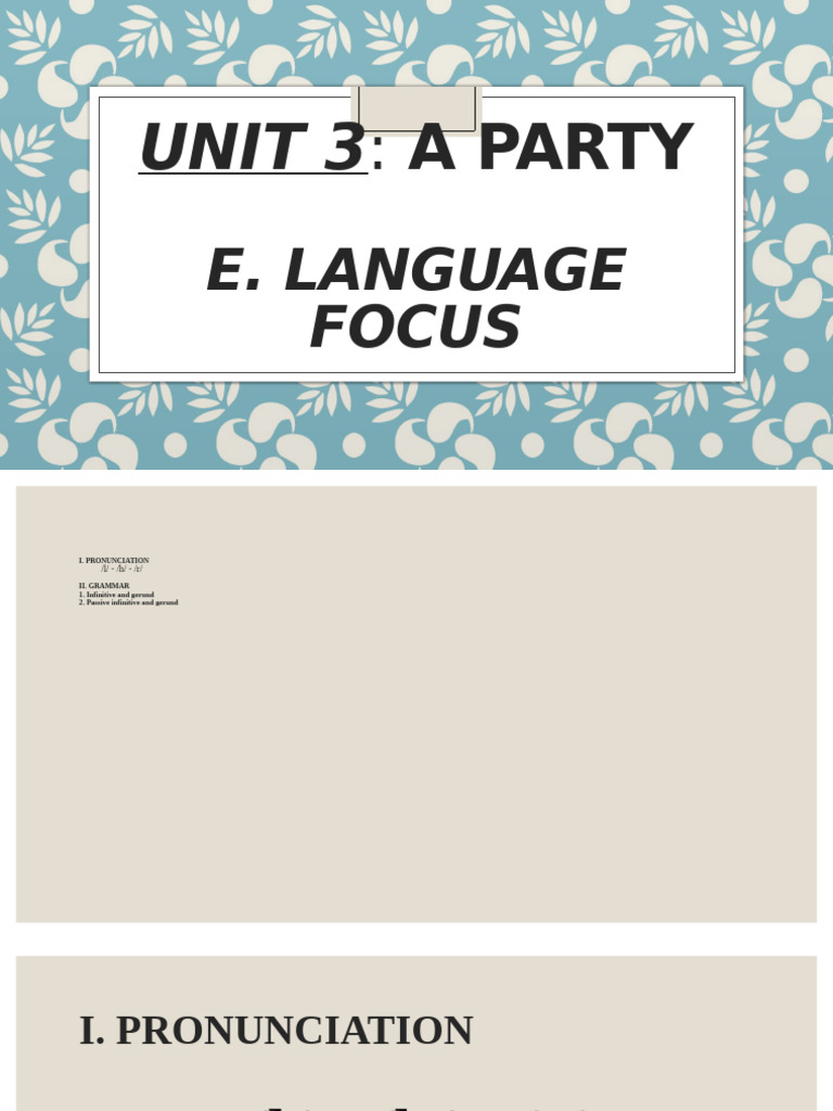 Grade 11_Unit 3_L.Focus [Recovered] | PDF | Semantic Units | Linguistic Typology