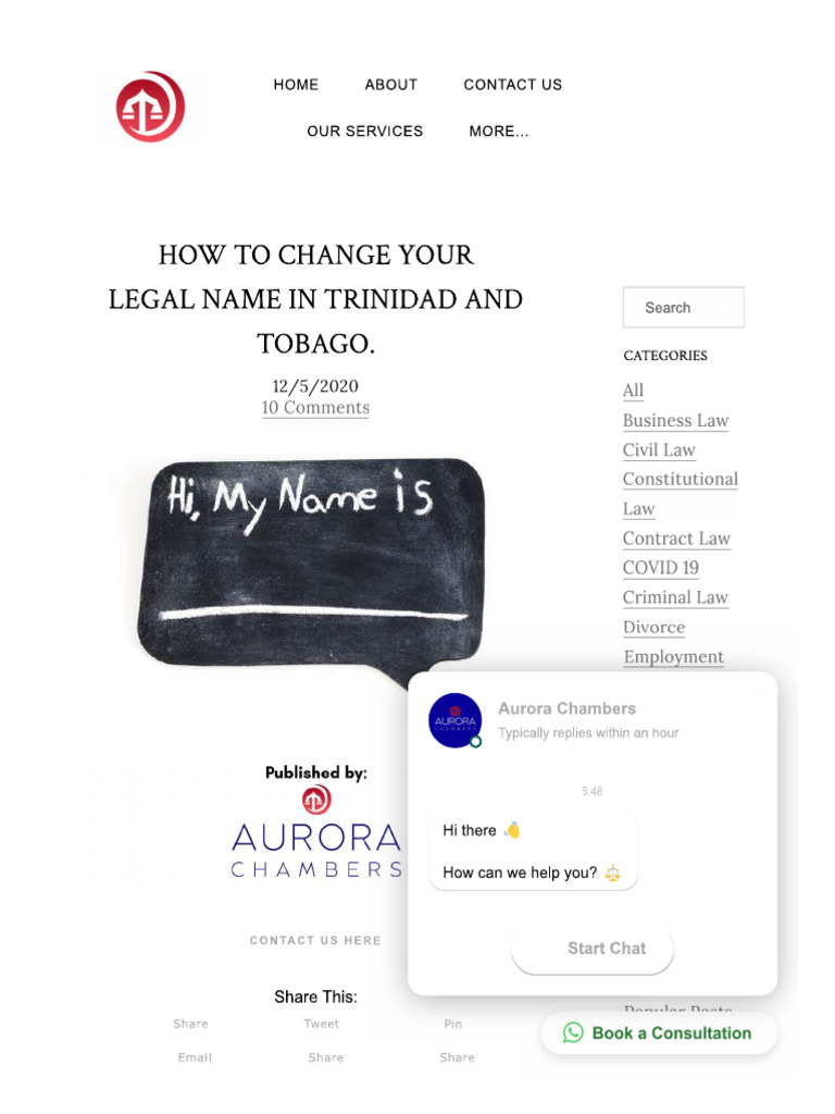 Deed Poll Name Change | PDF