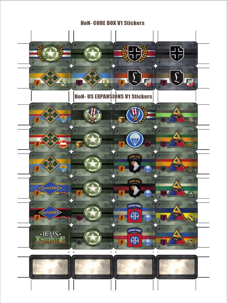 Heroes of Normandie V1 Stikers 2 | PDF