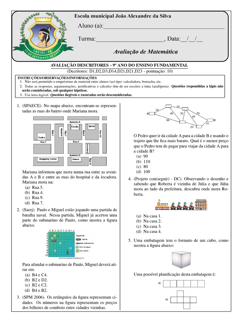 Prova_3 | PDF | Triângulo