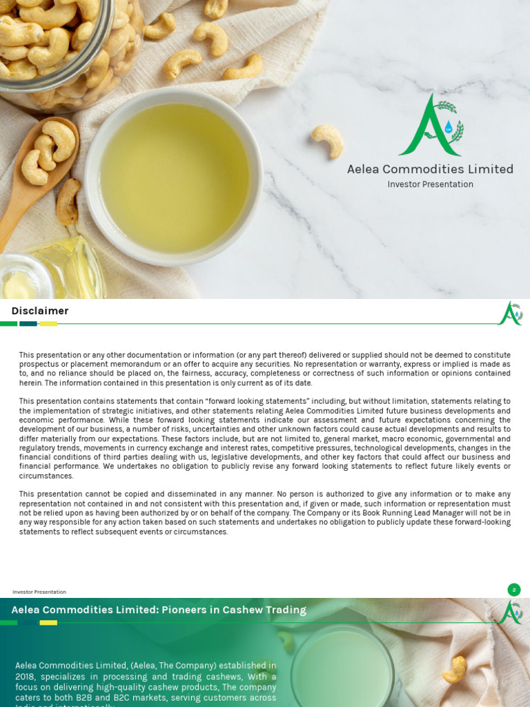 Aelea Commodities Presentation V6 - 241025 - 193127 | PDF | Equity ...