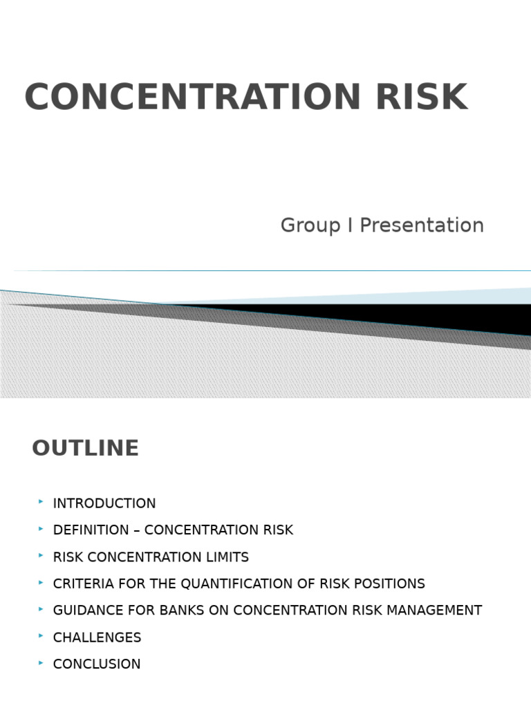 GRP 1 Concentration Risk | PDF | Banks | Risk