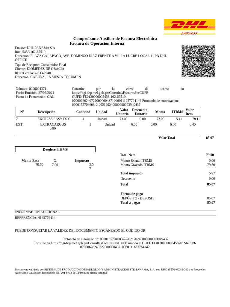 Document DHL | PDF | Pagos | Tecnologías de la información