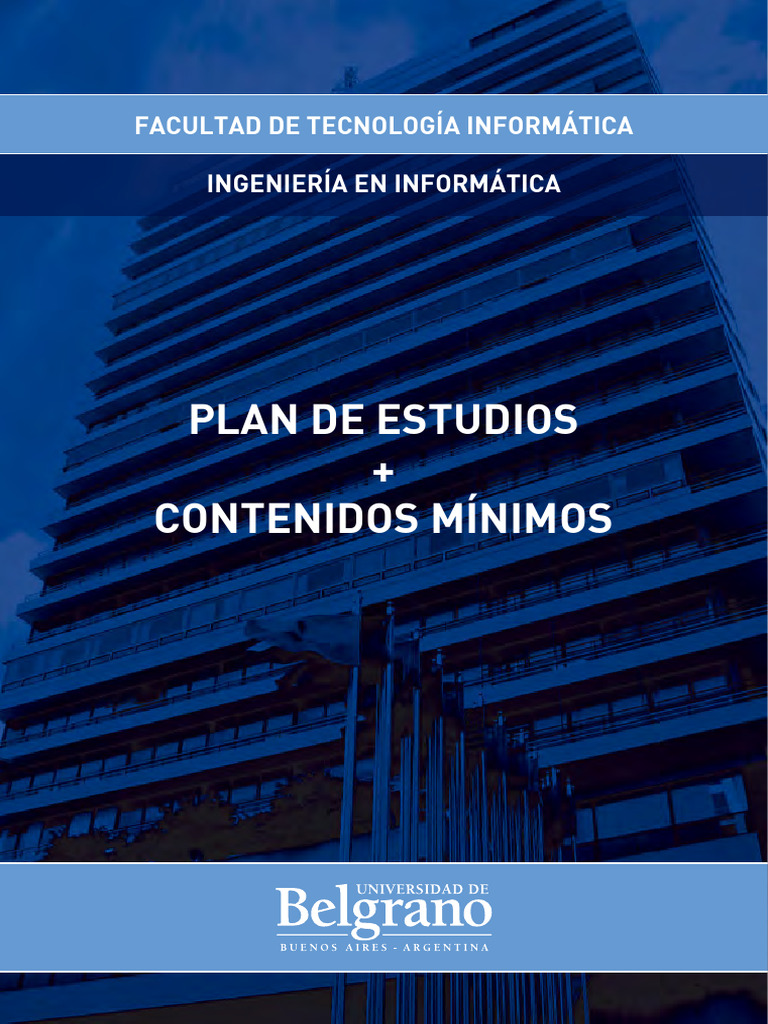 Plan Ingenieria en Informatica | PDF | Software | Ingeniería de software
