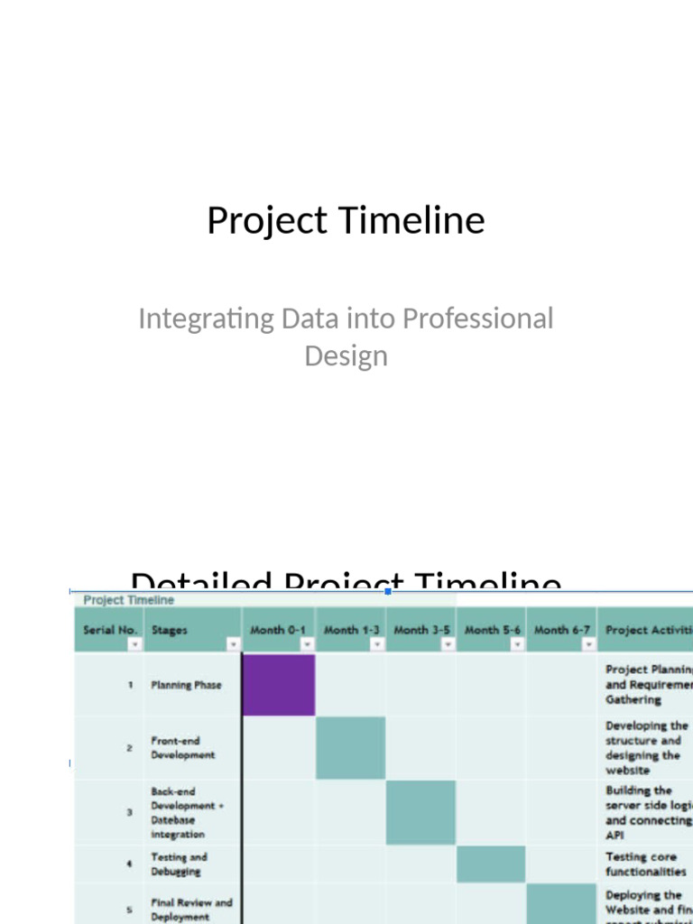 Updated Project Timeline | PDF