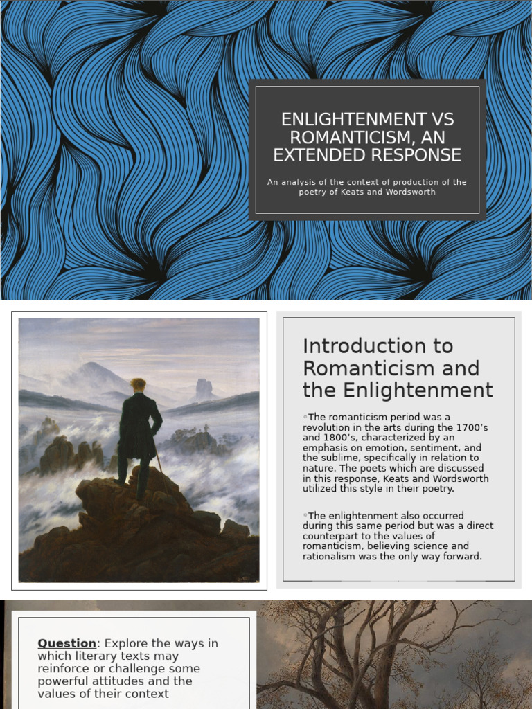 Enlightenment vs Romanticism, An Extended Response | PDF | Romanticism ...