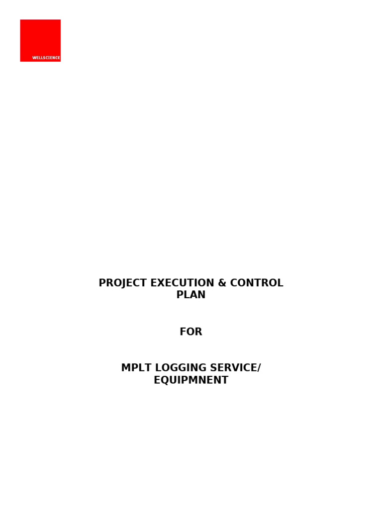 (Slickline) MPLT-logging Work Execution Plan | PDF | Business
