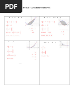 Area Under Curves: Problems & Solutions | PDF | Integral | Curve