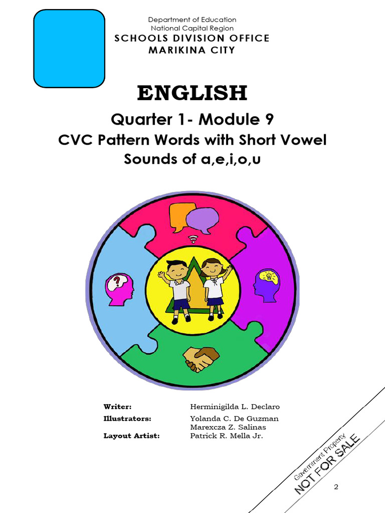 NCR FINAL Q1 ENG3 M9 Val. | PDF | Consonant | Word