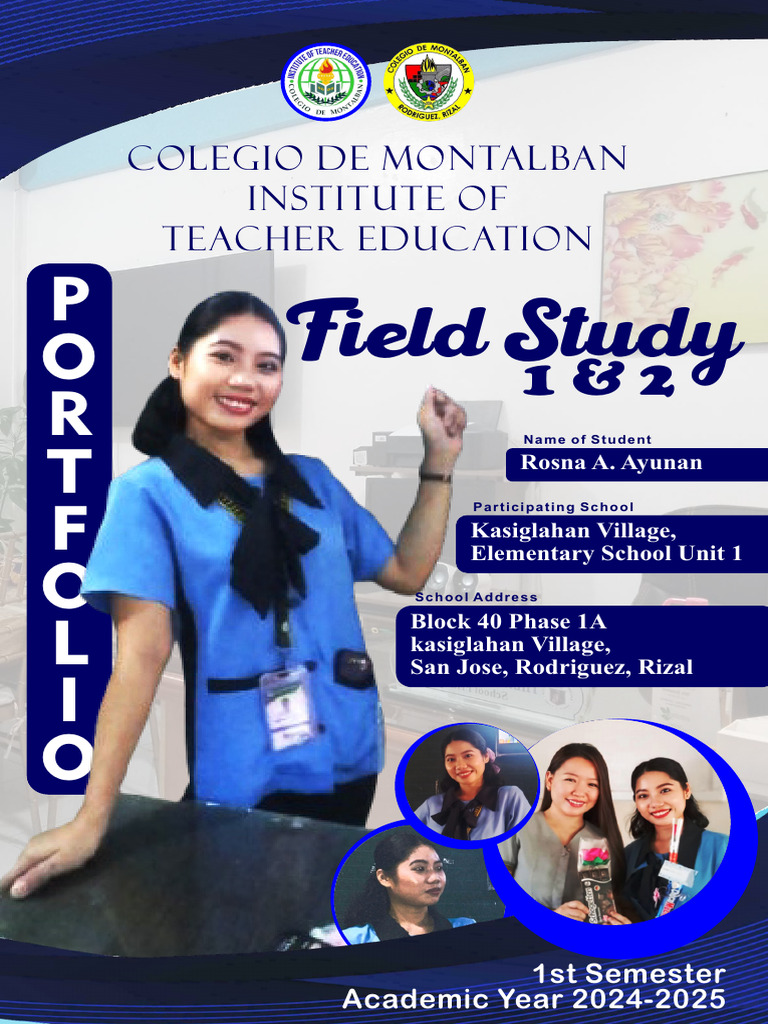 Portfolio - Field Study 1 & 2 | PDF | Teachers | Educational Assessment