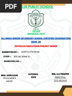 Physical Education Project Cover Page 1 | PDF