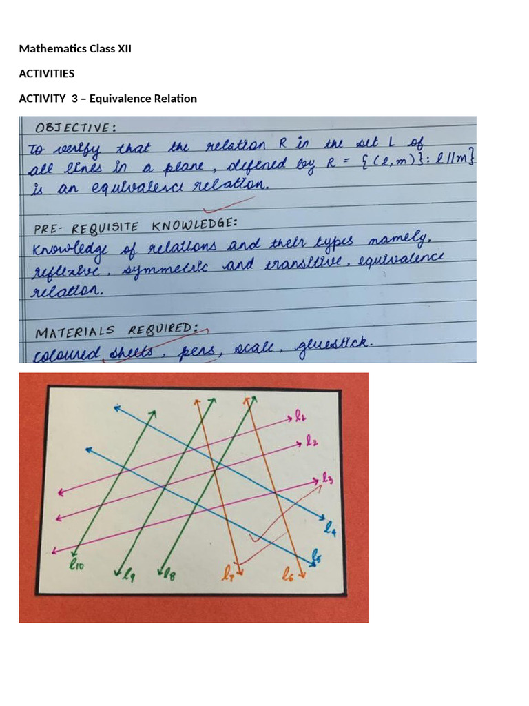 Activities Class 12 (3 and 4) | PDF