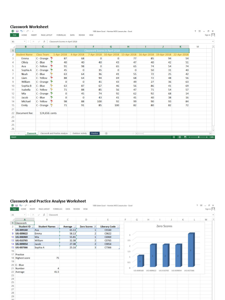 1000 Diem Excel - Reference Image Homies MOS Lesson | PDF