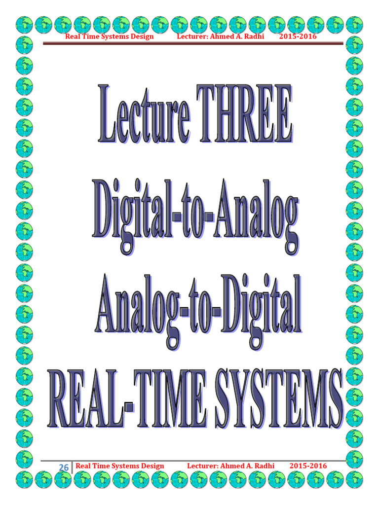 تصميمlec 3 | PDF | Analog To Digital Converter | Electrical Engineering