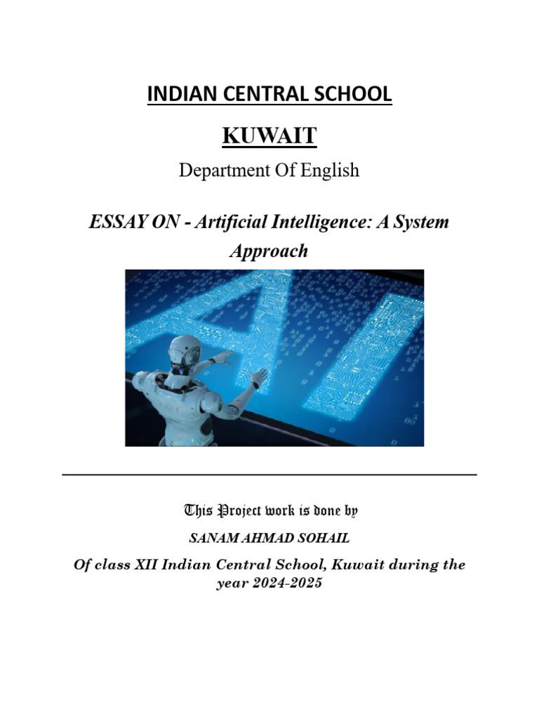 English Project Class Xii-A | PDF | Artificial Intelligence ...