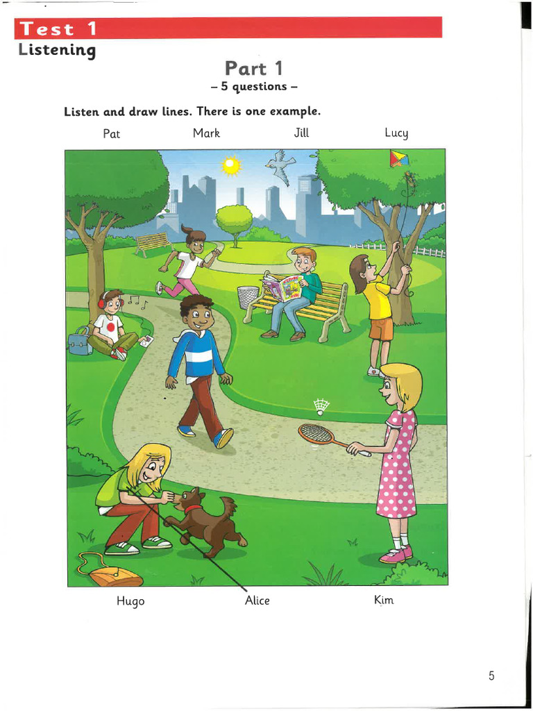 Starters 2 Test 1 24-11 | PDF