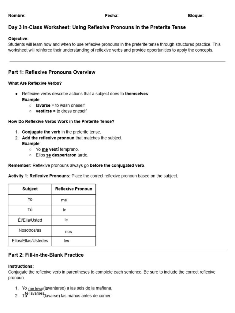 Kwesi Ankomanyi - (I - C-Wed-12 - 4) - Using Reflexive Pronouns in The ...