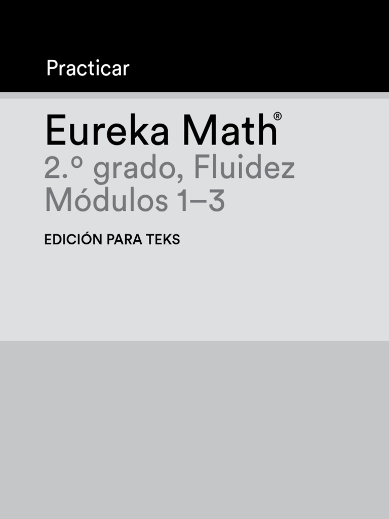EM1 TEKS G2 M1-3 Practice SPA | PDF | Plan de estudios