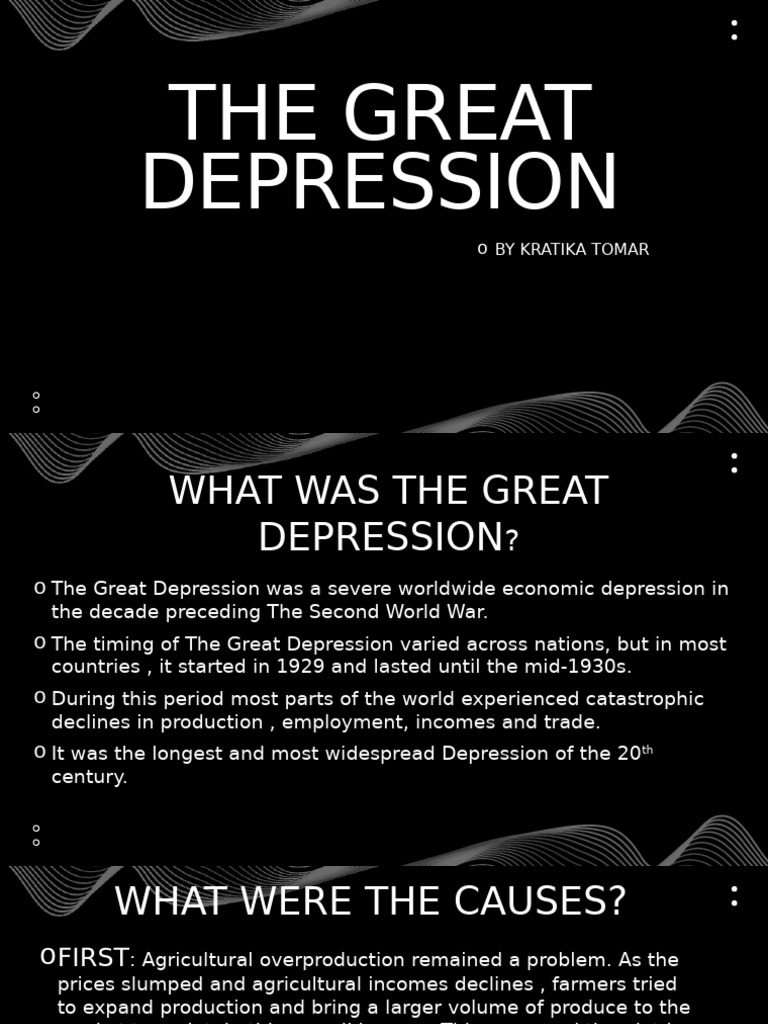 The Great Depression | PDF