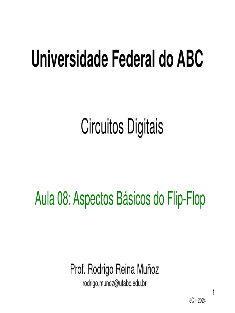 Fundamentos do Flip-Flop em Circuitos | PDF | Design eletrônico ...