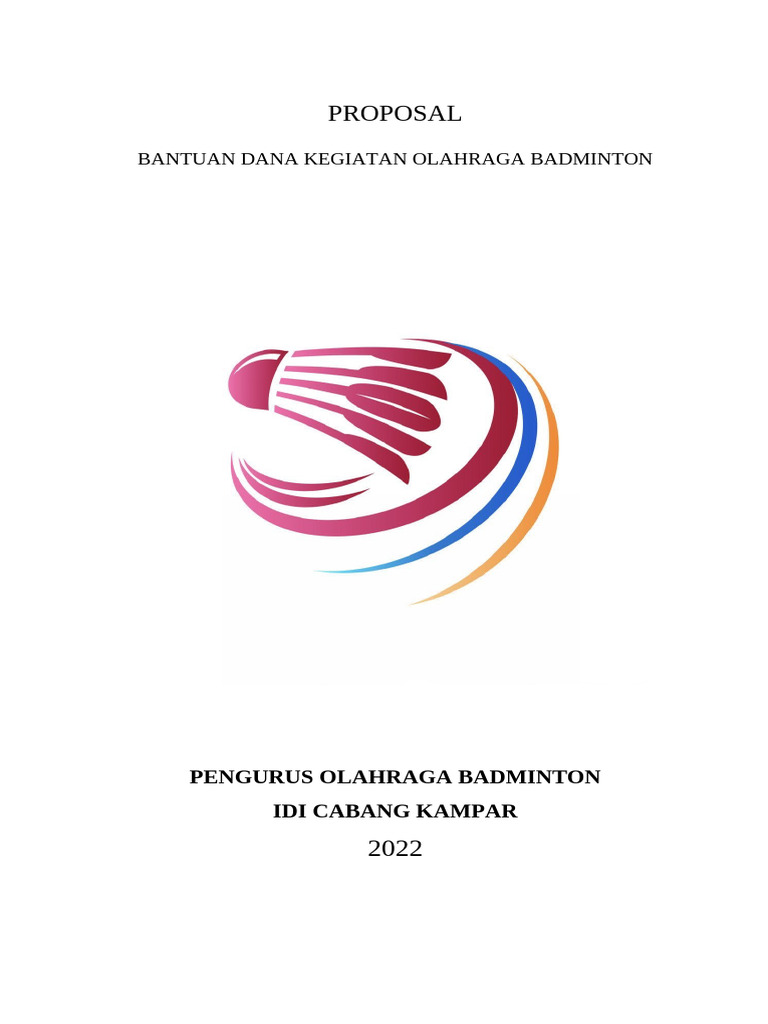 proposal badminton idi | PDF