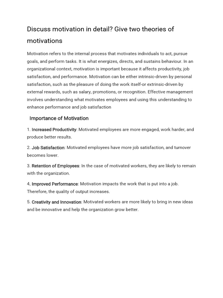PMC ASSIGNMENT | PDF | Leadership | Motivation
