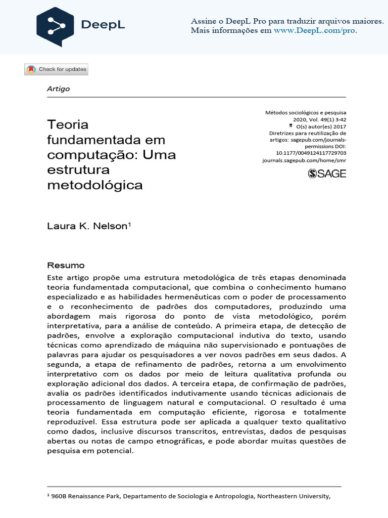 2020 01 01 Computational Grounded Theory Artigo Pt 1 Pdf Aprendizado De Máquina