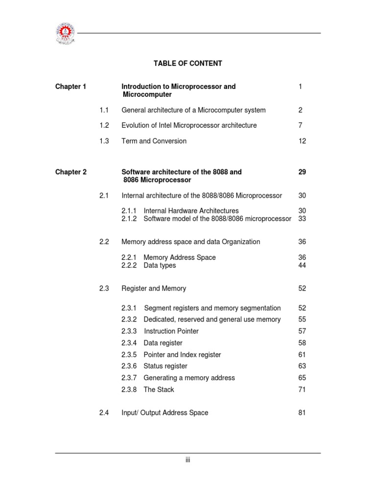 03 Table of Cotent | PDF