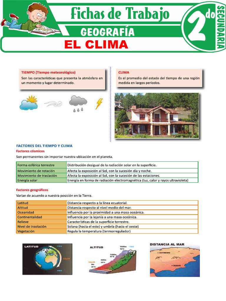 Ficha El Clima | PDF