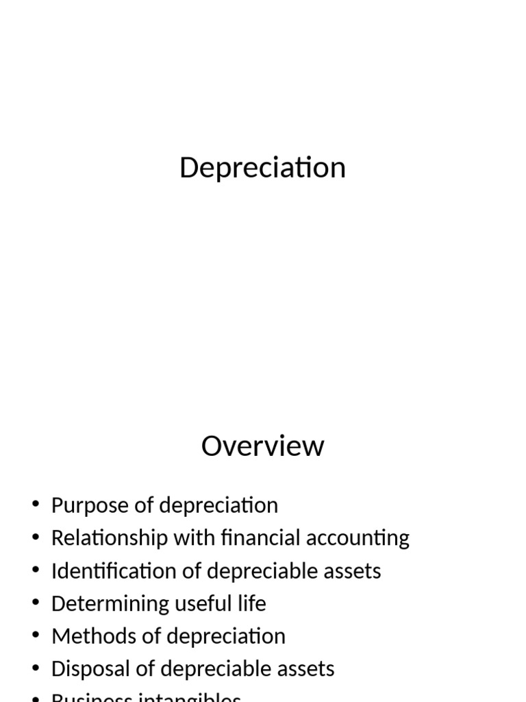 Depreciation-1 | PDF | Depreciation | Expense
