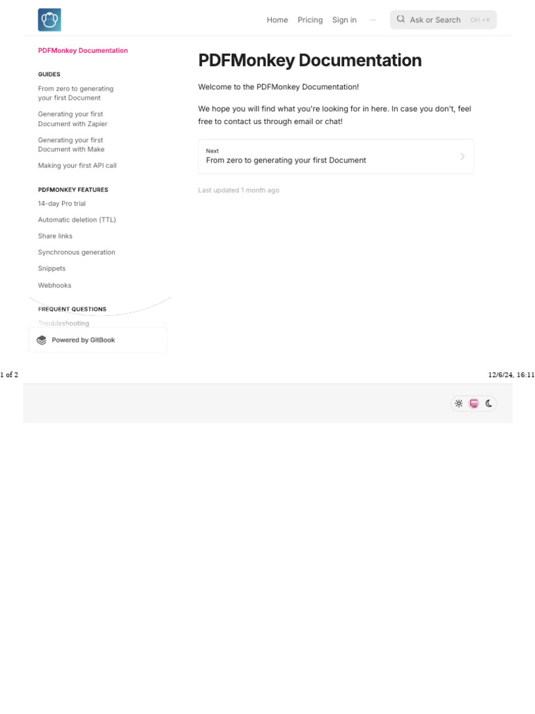 PDFMonkey Documentation _ PDFMonkey | PDF