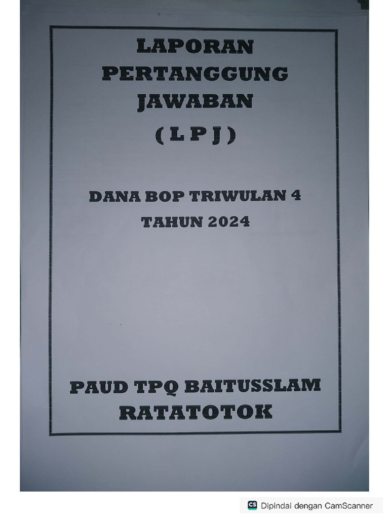 LPJ PAUD TW4 | PDF