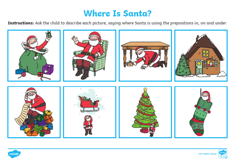 T S 4135 Where Is Santa Activity Sheet English | PDF