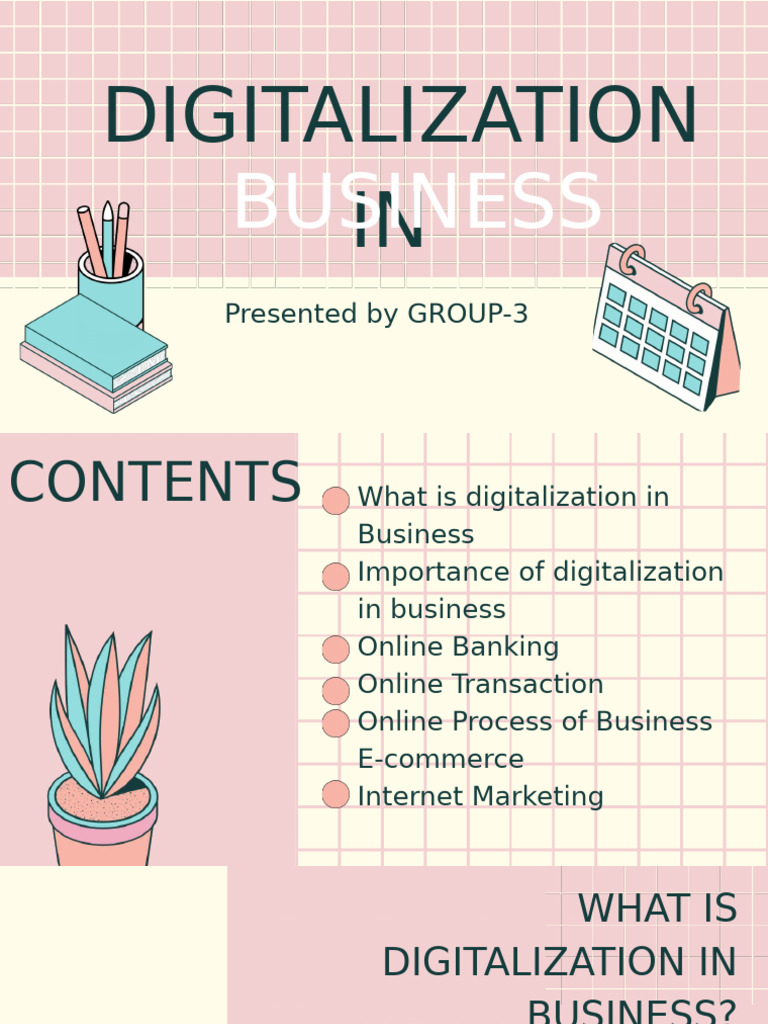 Digitalization in Business Overview | PDF | Online Banking | Banks ...